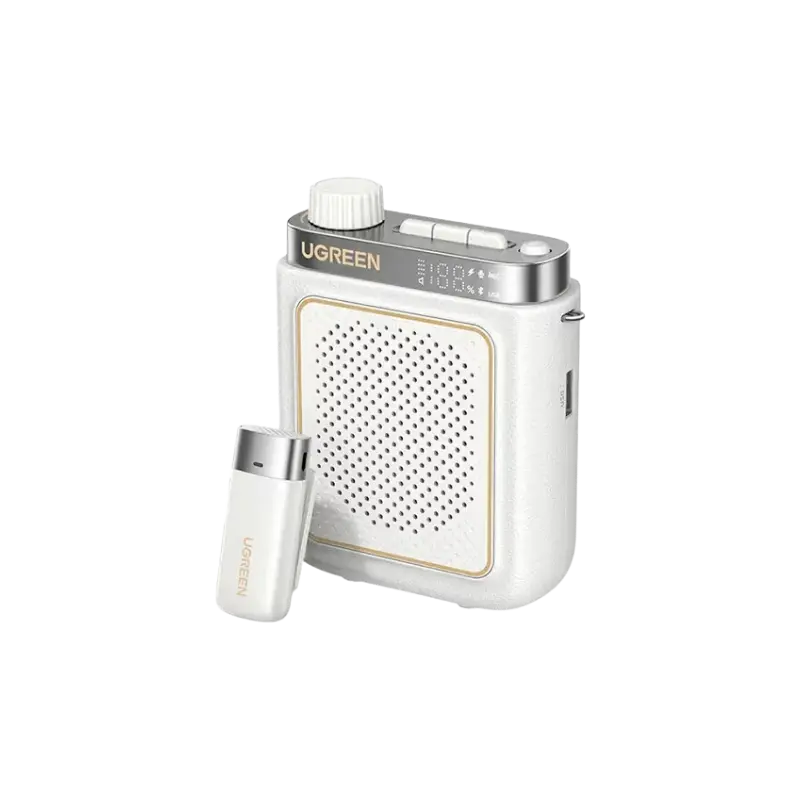 UGREEN V6 Little Bee Portable Megaphone Wireless Lavalier Microphone ...